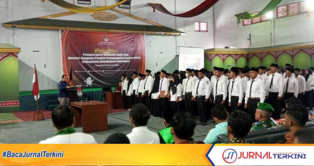 Pemilu 2024 - KPU Anambas Lantik Panitia Pemungutan Suara - Jurnal Terkini